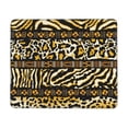 Golden Wild Animal Skins With African Tribal Motifs Mouse Pad Non-Slip ...