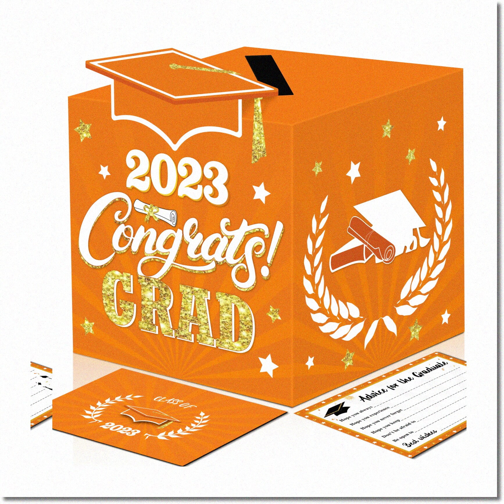 Golden Wishes: Class of 2023 Graduation Advice Cards & Congrats Card ...