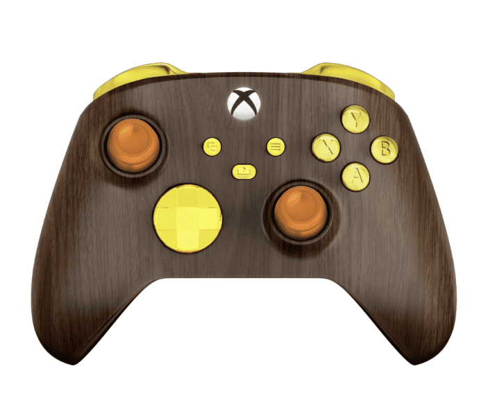 Golden Wood One X UN-MODDED Custom Controller Unique Design (with 3.5 ...