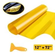Lamin-x One 12 inch x 40 inch Universal Yellow Headlight Film Cover ...