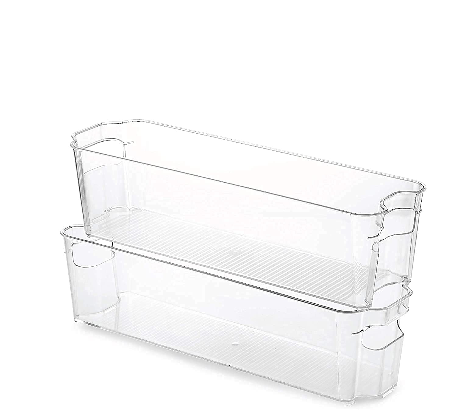 Golden bird Clear Plastic Pantry Organizer Bins SetFood Storage Bins ...