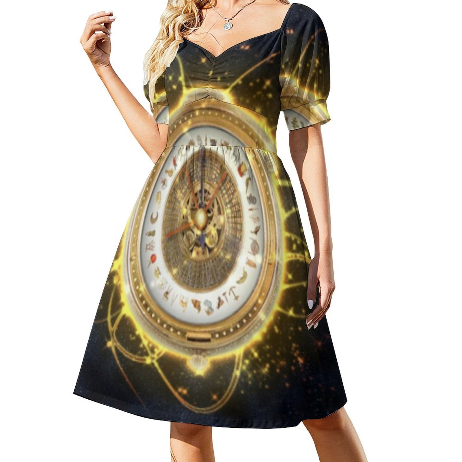 Golden compass Sleeveless Dress birthday dresses for women beach ...
