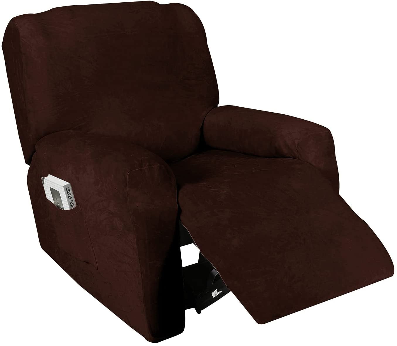 Golden linens One Piece Recliner Chair Cover, Fabric Stretch 4 Way ...