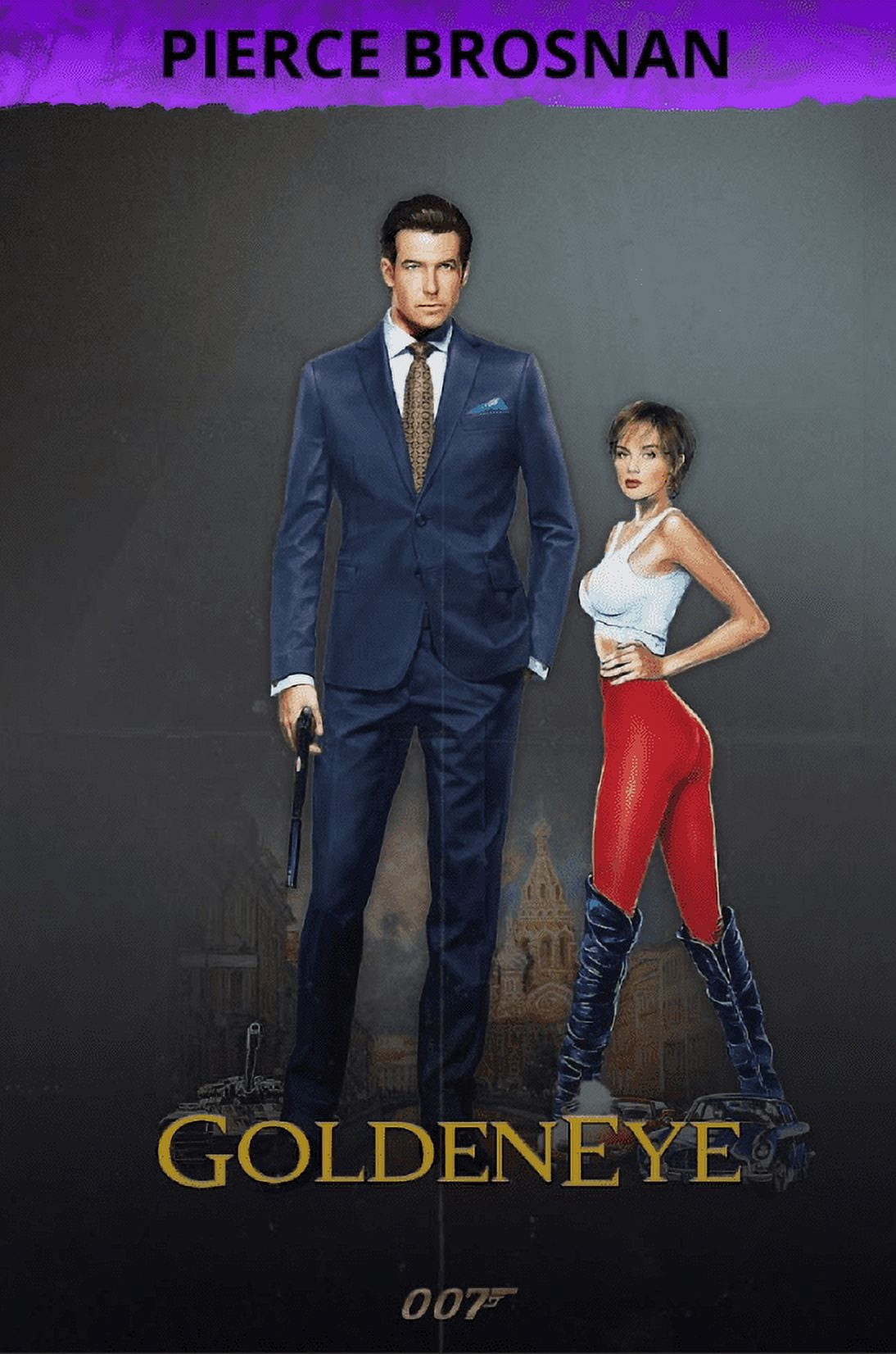 GoldenEye 1995 Movie Poster 24x36 - Pierce Brosnan as James Bond ...