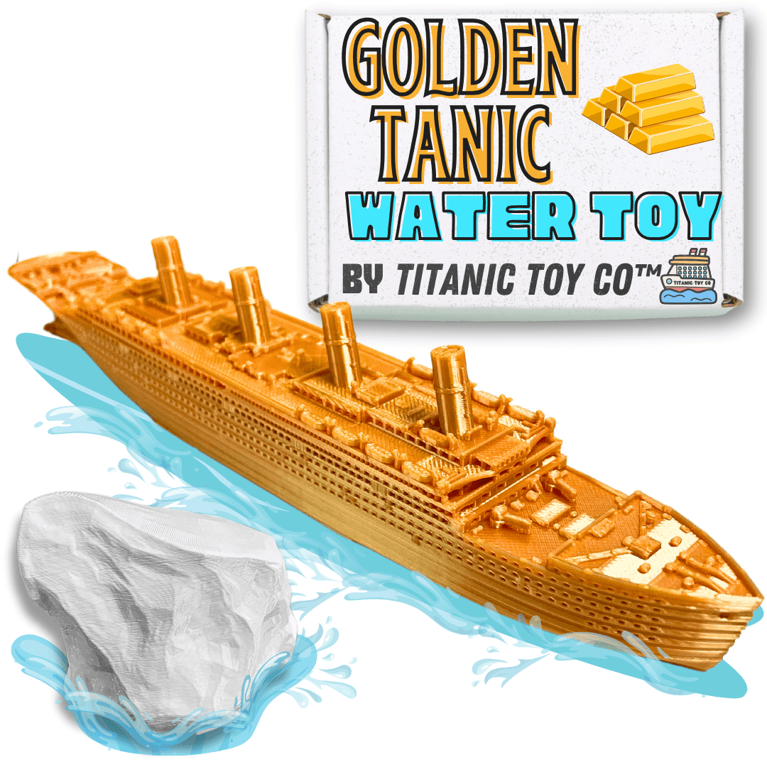 GoldenTanic Titanic Bath Boat And Pool Toy By TitanicToyCo, RMS Titanic ...