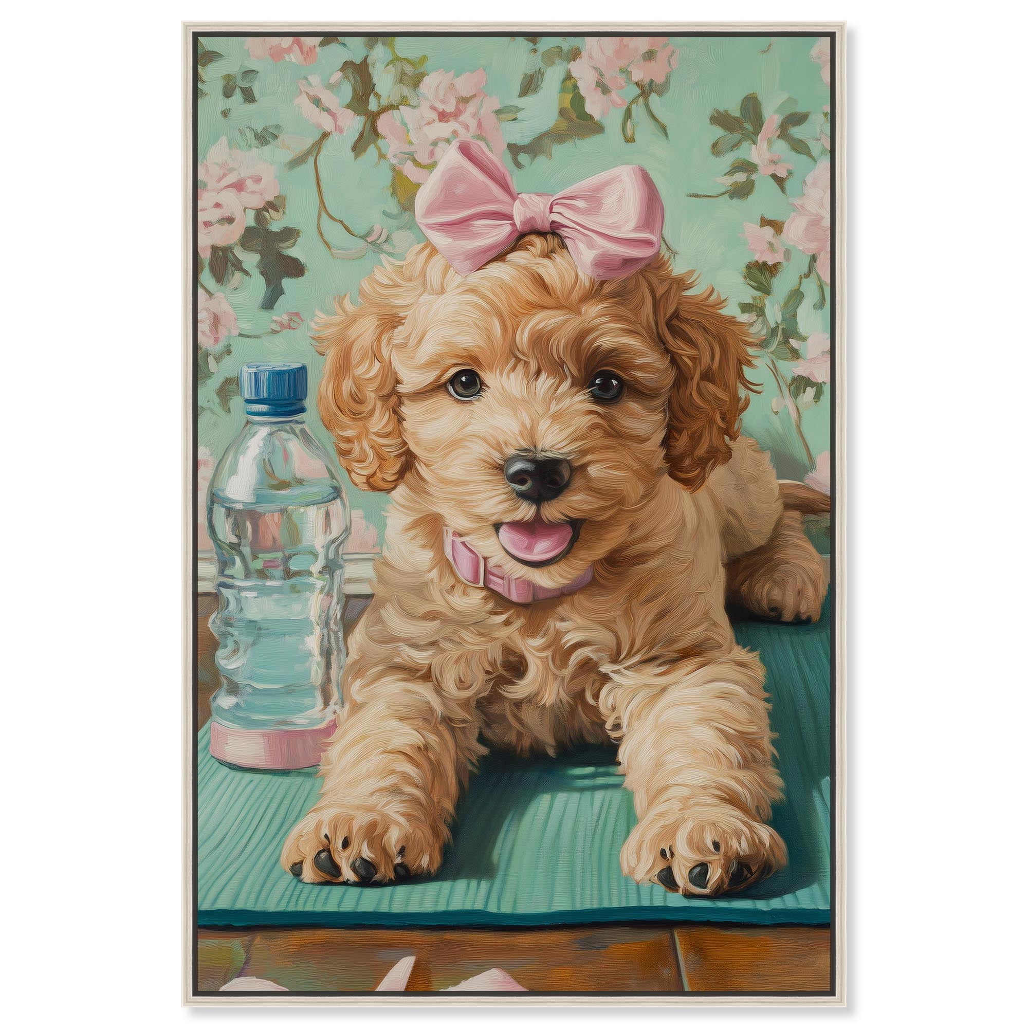 Goldendoodle Dainty Yoga Canvas Cute Pets Art Prints by Art Remedy ...