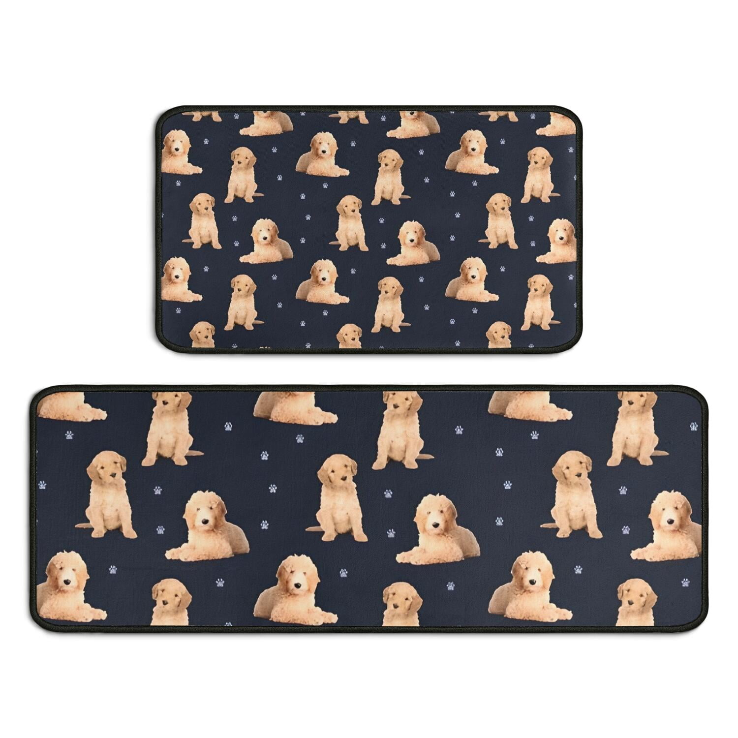 Goldendoodle Dog Kitchen Rugs Sets Of 2,Anti Fatigue Kitchen Mat Rugs ...