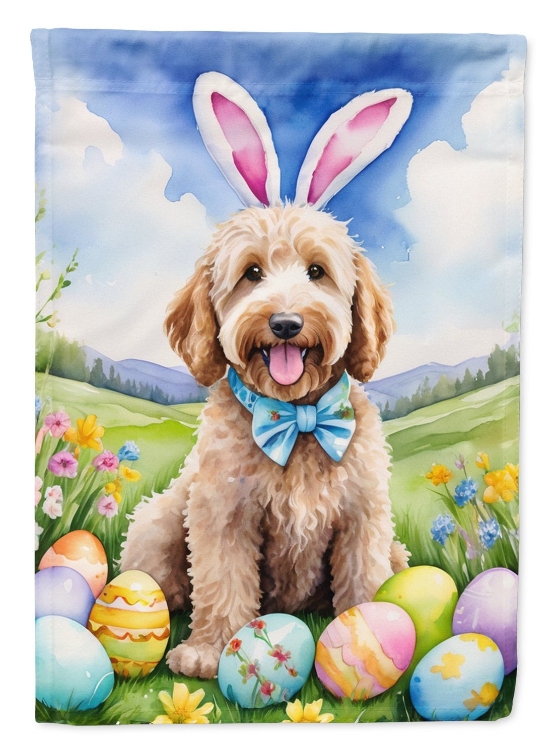 Goldendoodle Easter Egg Hunt House Flag 28 in x 40 in - Walmart.com