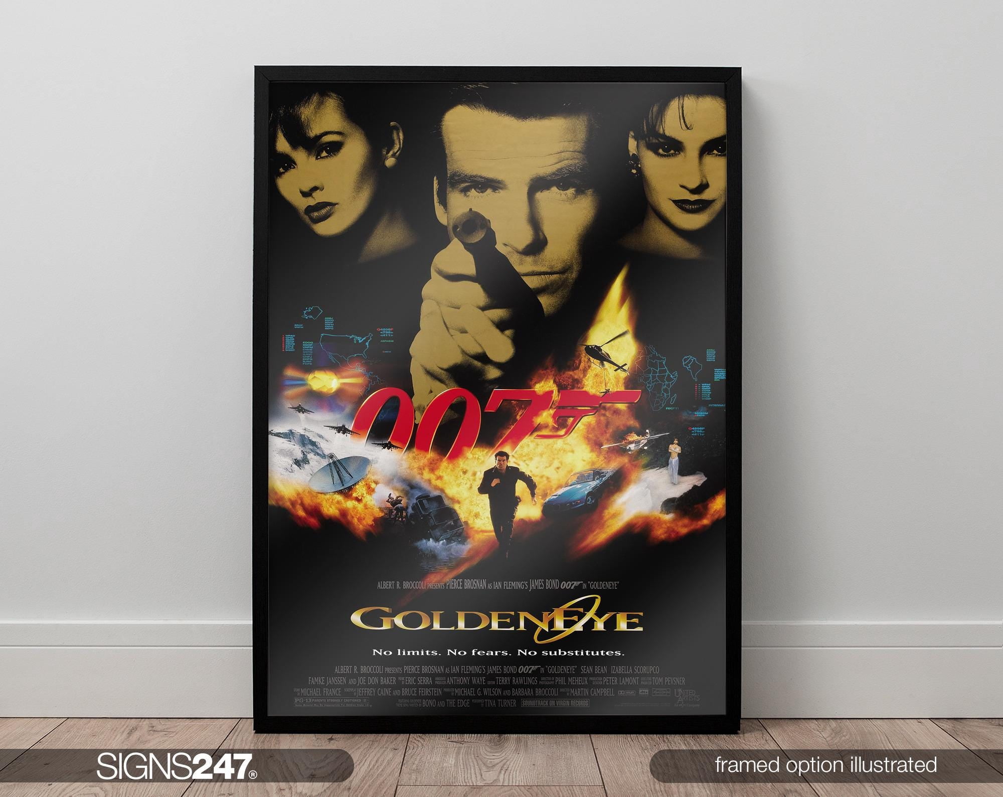 Goldeneye James Bond 007 Pierce Brosnan Poster | Movie Poster | Movie ...