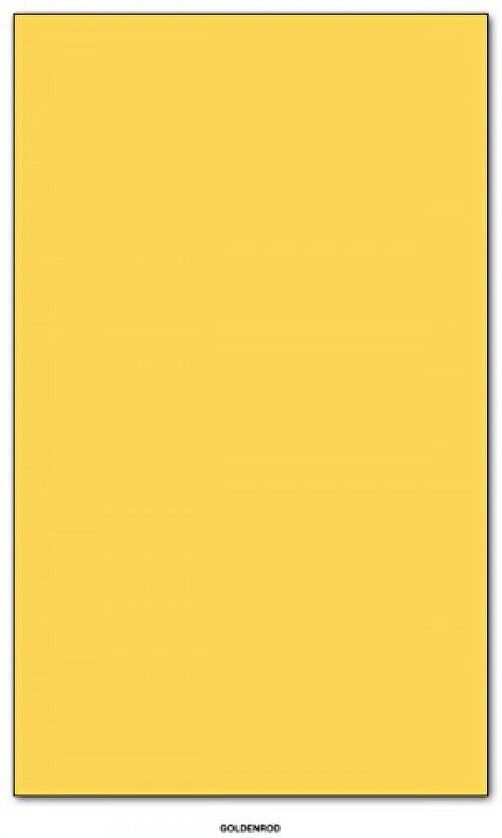 Goldenrod Pastel Color Card Stock Paper Legal Size 8.5" X 14" Pack of ...