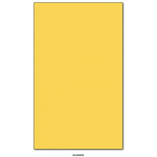 Goldenrod Pastel Color Card Stock Paper Legal Size 8.5" X 14" Pack of ...