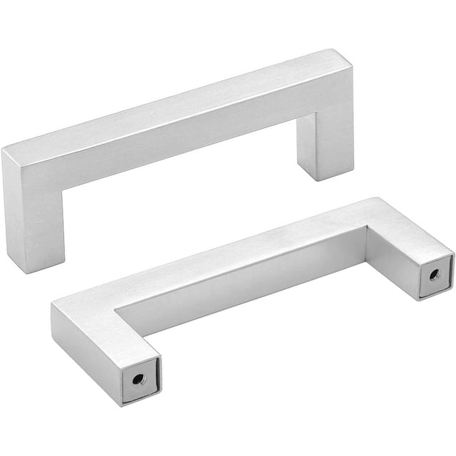 Goldenwarm 10 Pack Brushed Nickel Cabinet Pulls, Stainless Steel, 3in ...