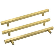 Goldenwarm 10 Pack Square Brass Pulls Cabinet Hardware Gold Drawer ...