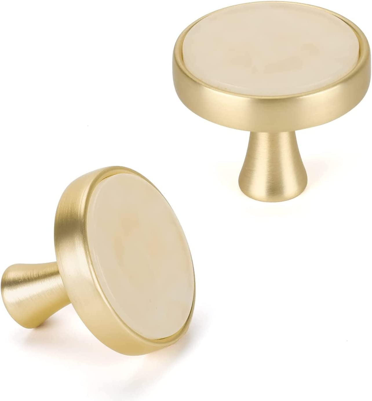 Goldenwarm 20 Pack Cabinet Knobs Zinc Alloy Brass Drawer Knobs Gold ...