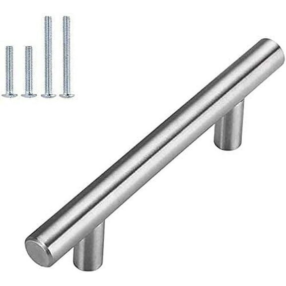 10 Pack 6.3 Inch(160mm) Kitchen Cabinet Handles Brushed Satin Nickel ...