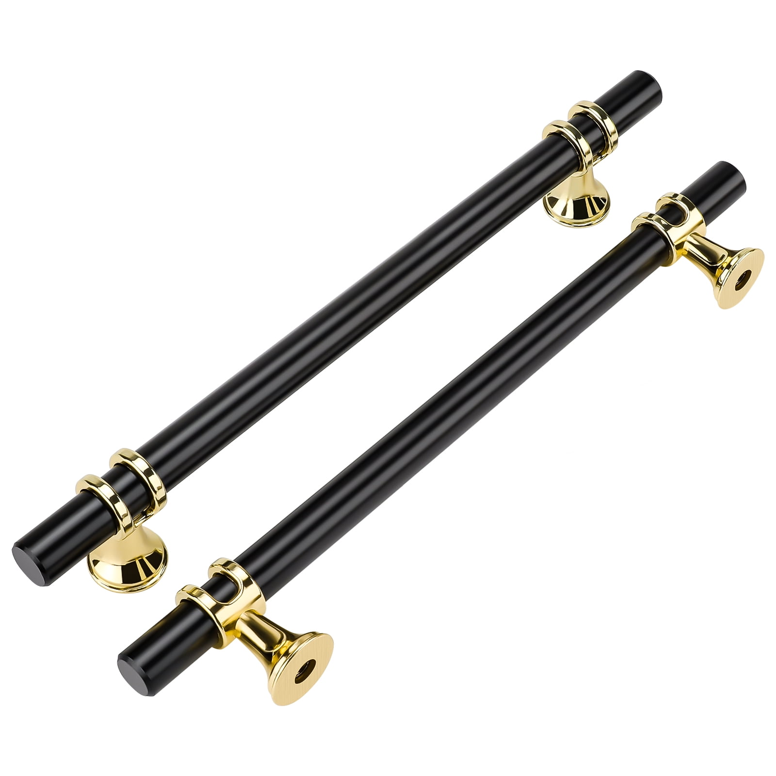 Goldenwarm 30 Pack Black Cabinet Pulls, Black+Gold Cabinet Handles ...