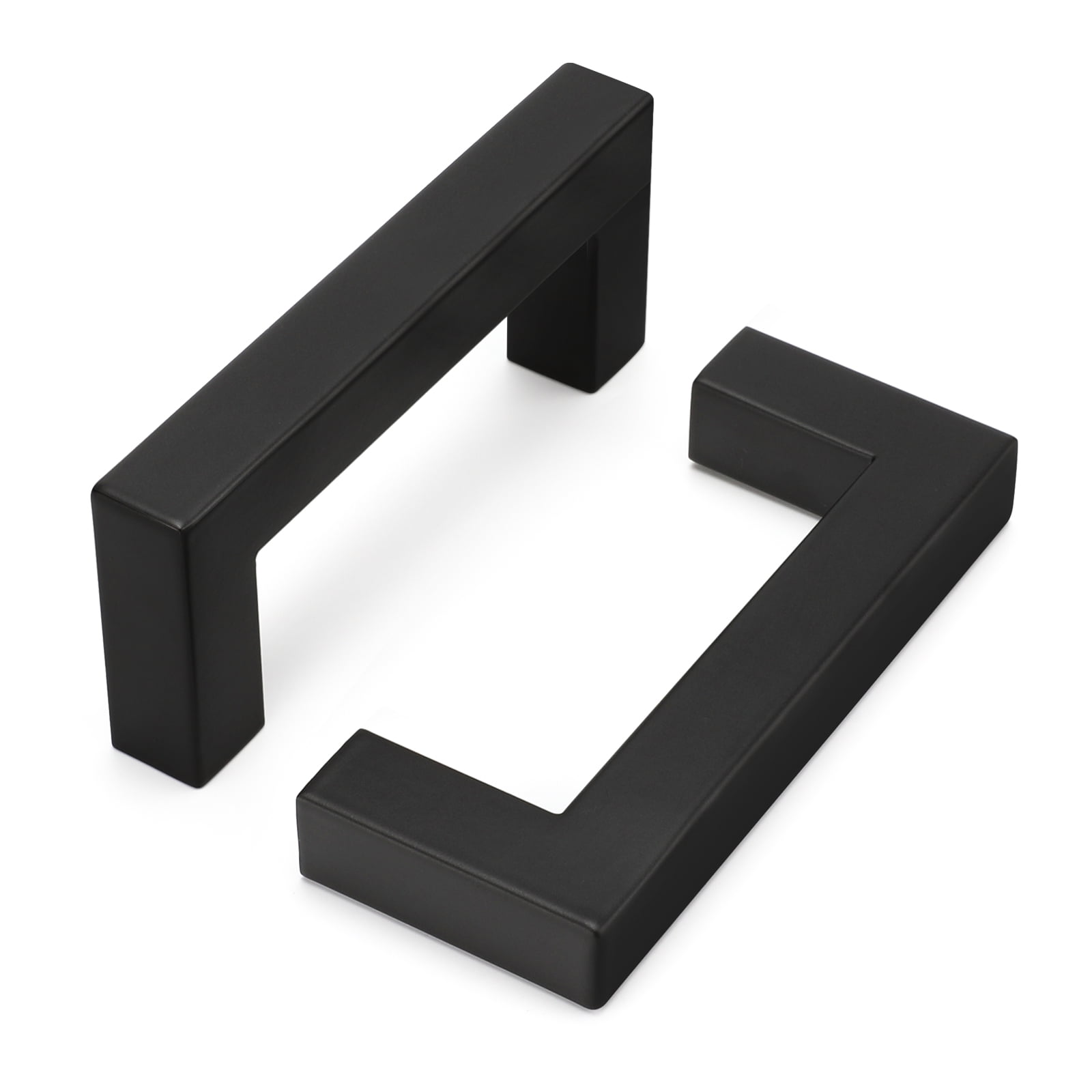 Goldenwarm 30Pack Cabinet Handles Matte Black Stainless Steel Cabinet ...