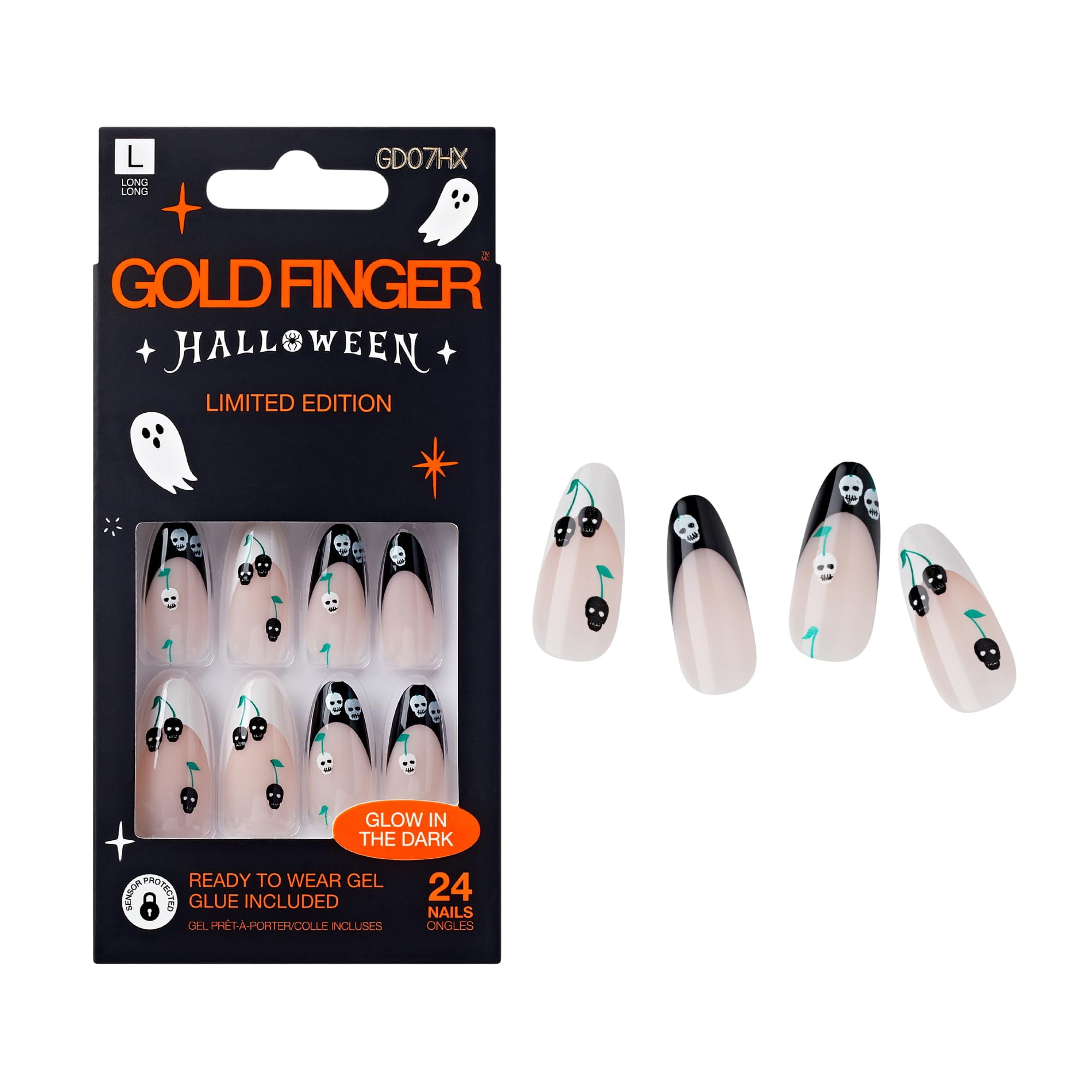 Goldfinger Limited Edition Halloween Instant Gel Nail 24 Set- Spooky ...