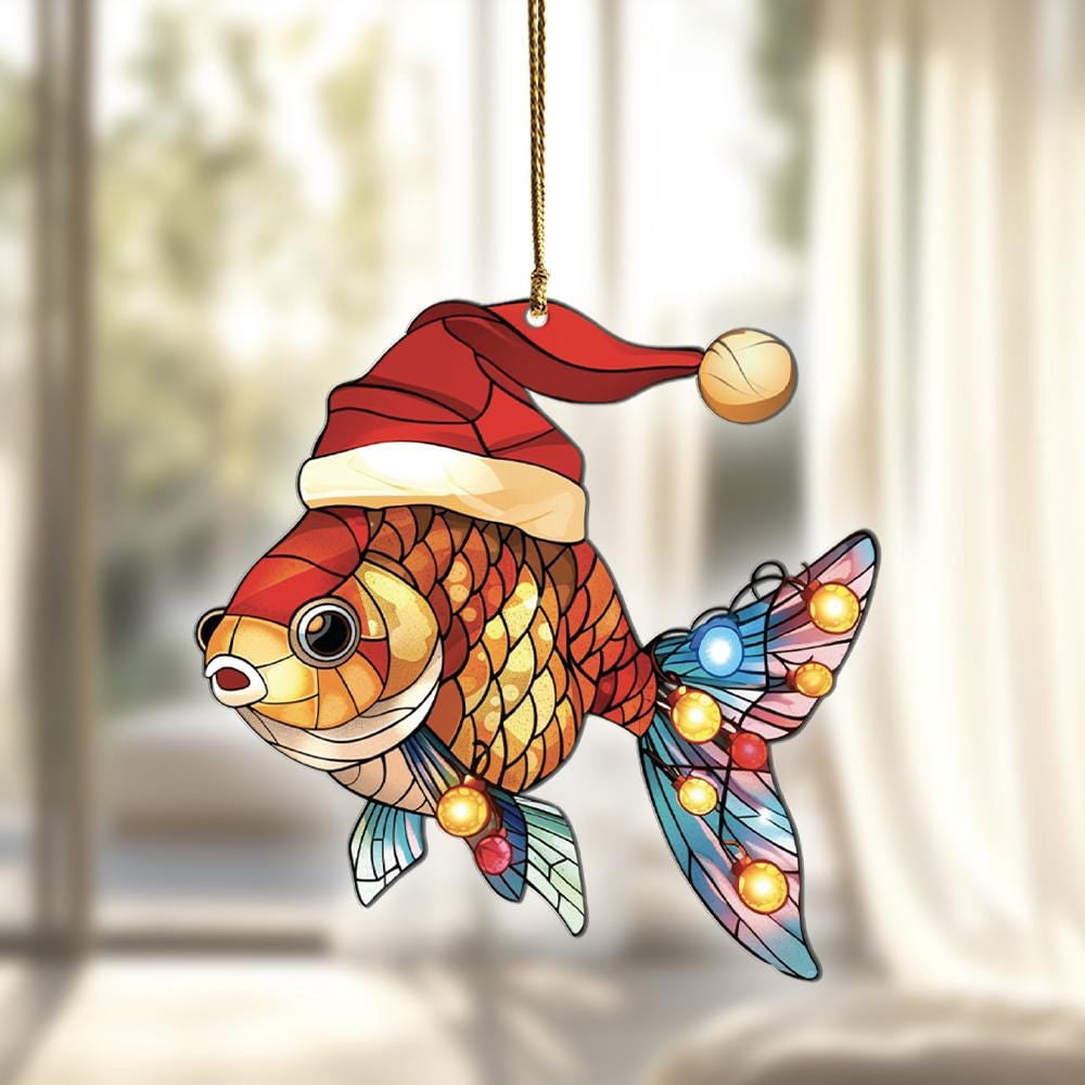 Goldfish Acrylic Suncatcher, Goldfish Ornaments, Goldfish Decor ...