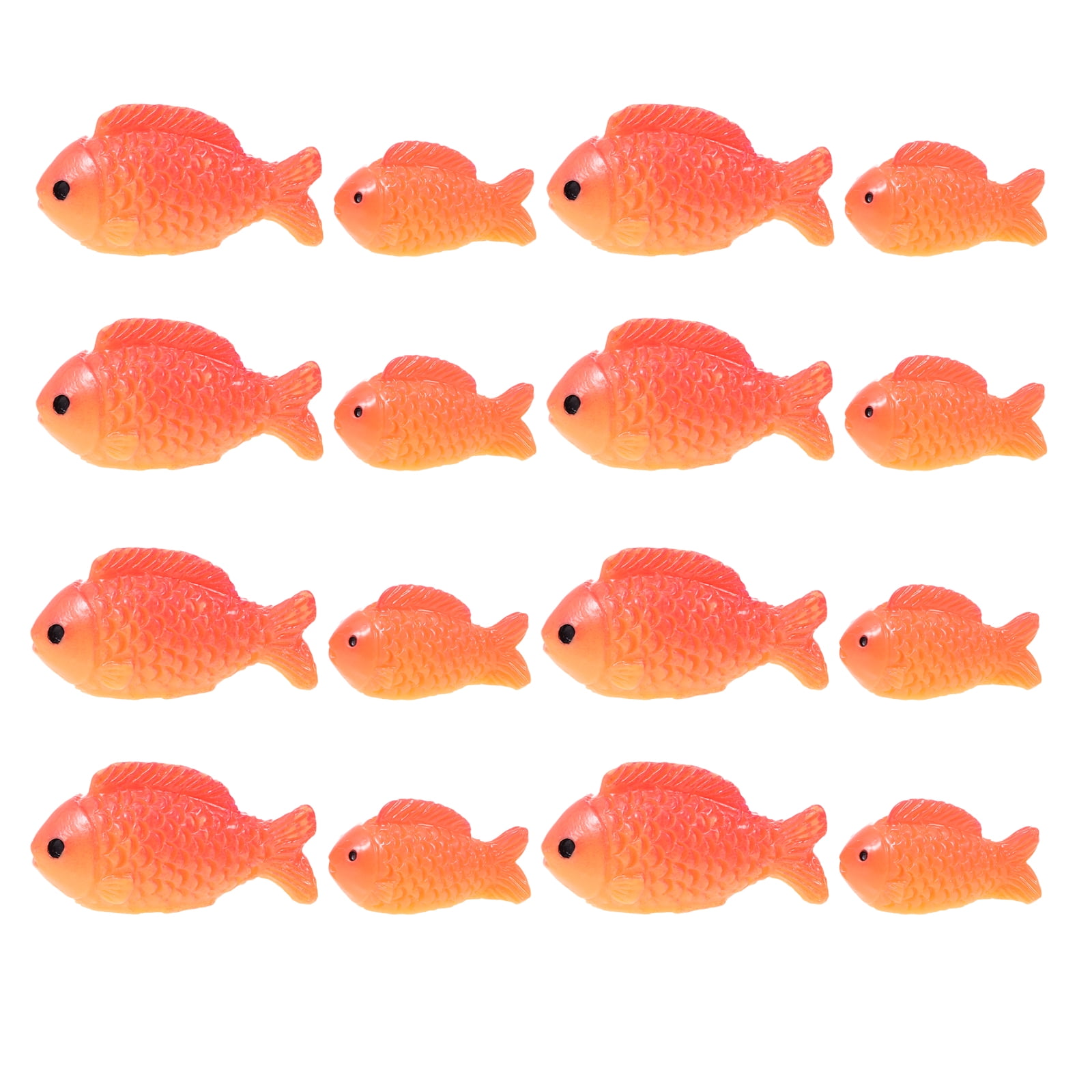Orange Plastic Carps for Aquarium Decoration Lightweight and Compact ...