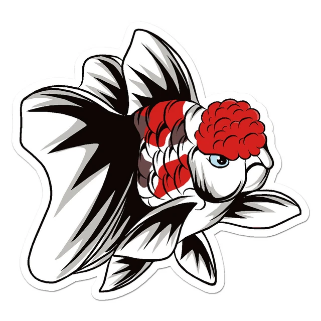 Goldfish Aquarium Sticker Phone Decal Water Bottle Stickers Car Decals ...