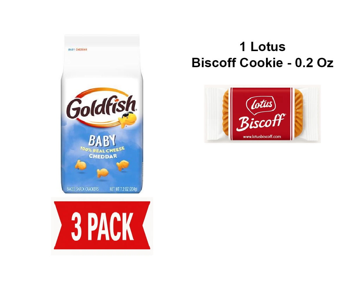 Goldfish Baby Cheddar Crackers, Snack Crackers, 7.2 Oz Bag - Pack Of 3 ...