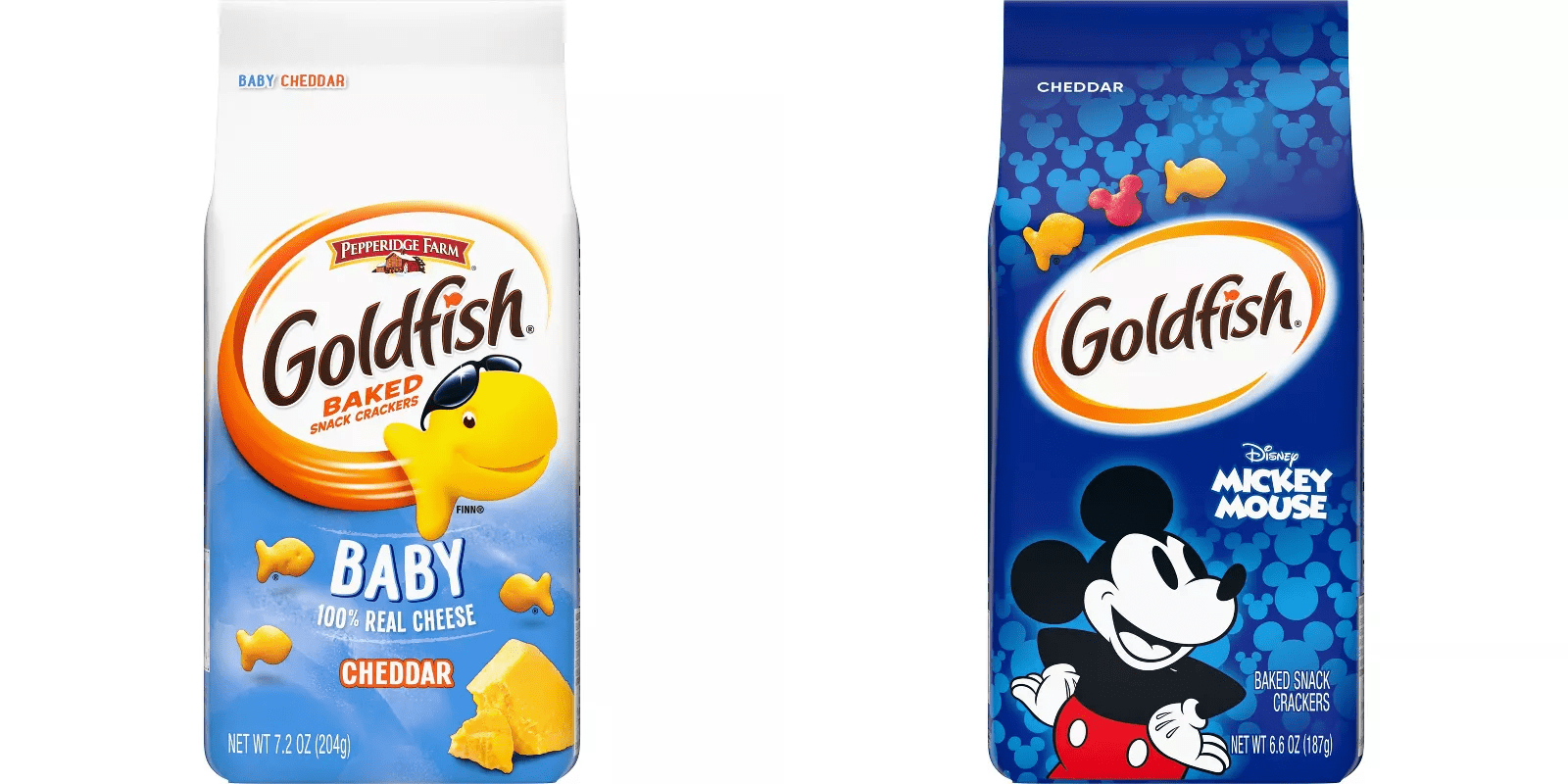 Goldfish Baby Cheddar Crackers Snack Crackers Bag - 7.2oz - Goldfish ...