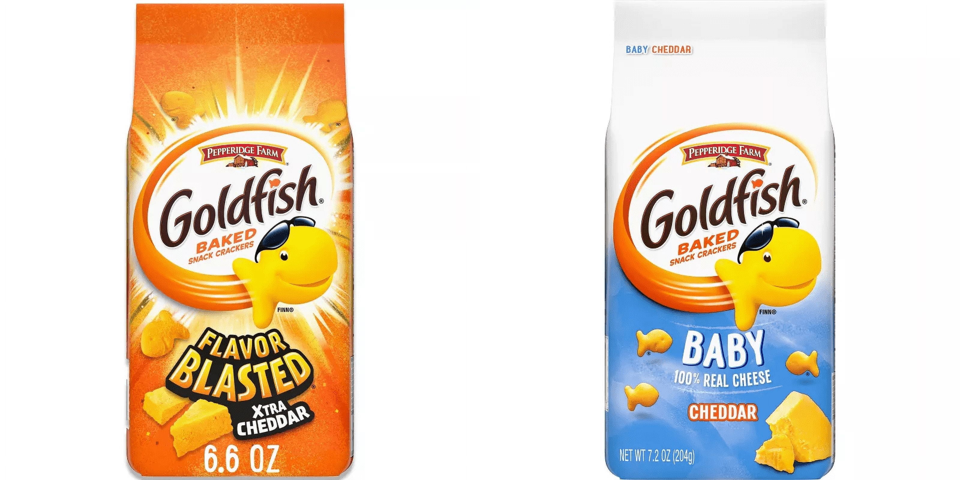 Goldfish Baby Cheddar Crackers Snack Crackers Bag - 7.2oz - Pepperidge ...
