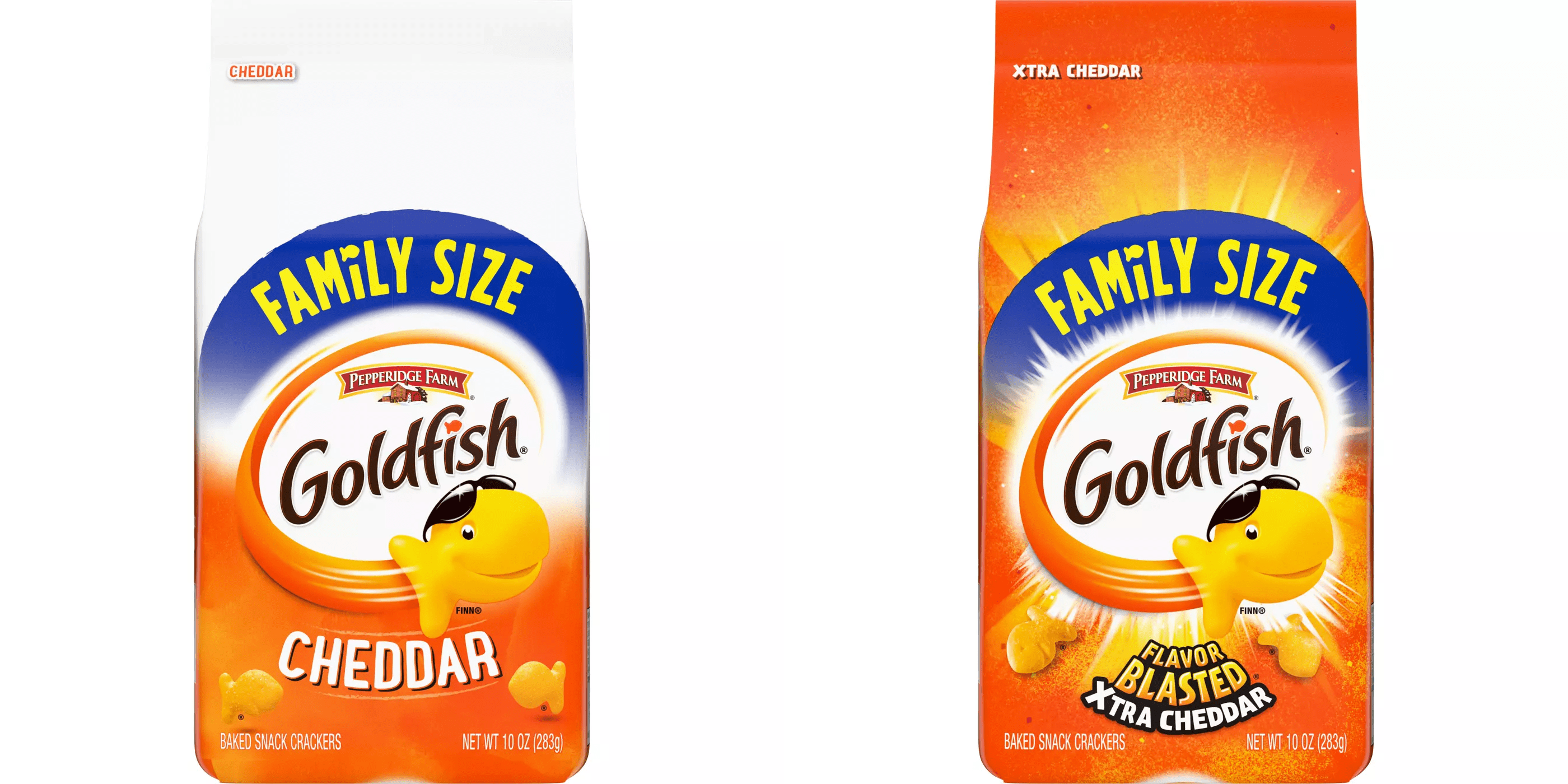 Goldfish Baked Cheddar Crackers - Family Size, 10 oz - Goldfish Flavor ...