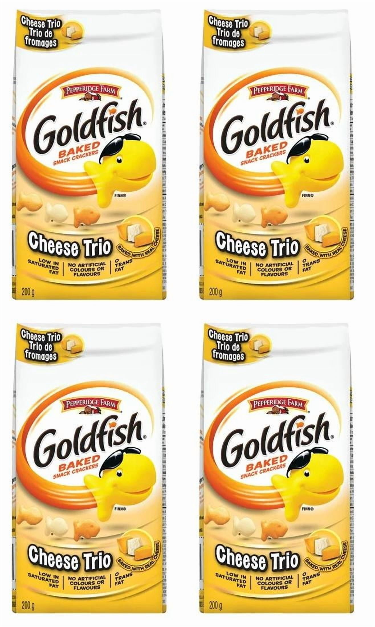 Goldfish Baked Cheese Trio Crackers, 200g (4 Pack) - Walmart.com
