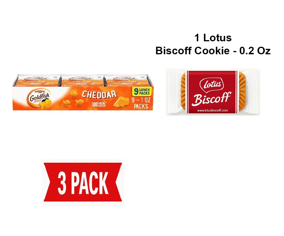 Goldfish Cheddar Cheese Crackers, Baked Snack Crackers, 1 Oz On-The-Go ...