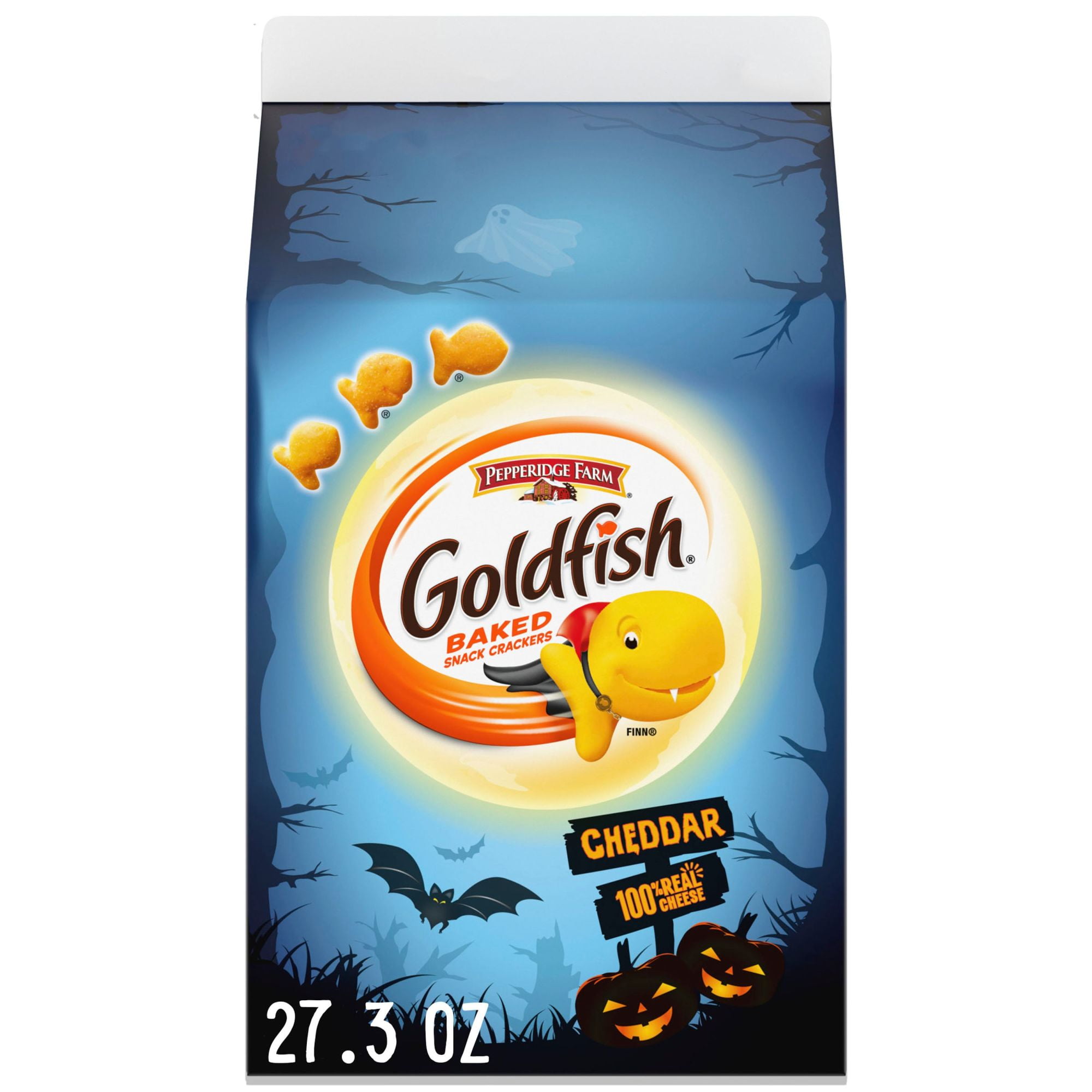 Goldfish Cheddar Crackers, Snack Crackers, Halloween Edition, 27.3 oz ...