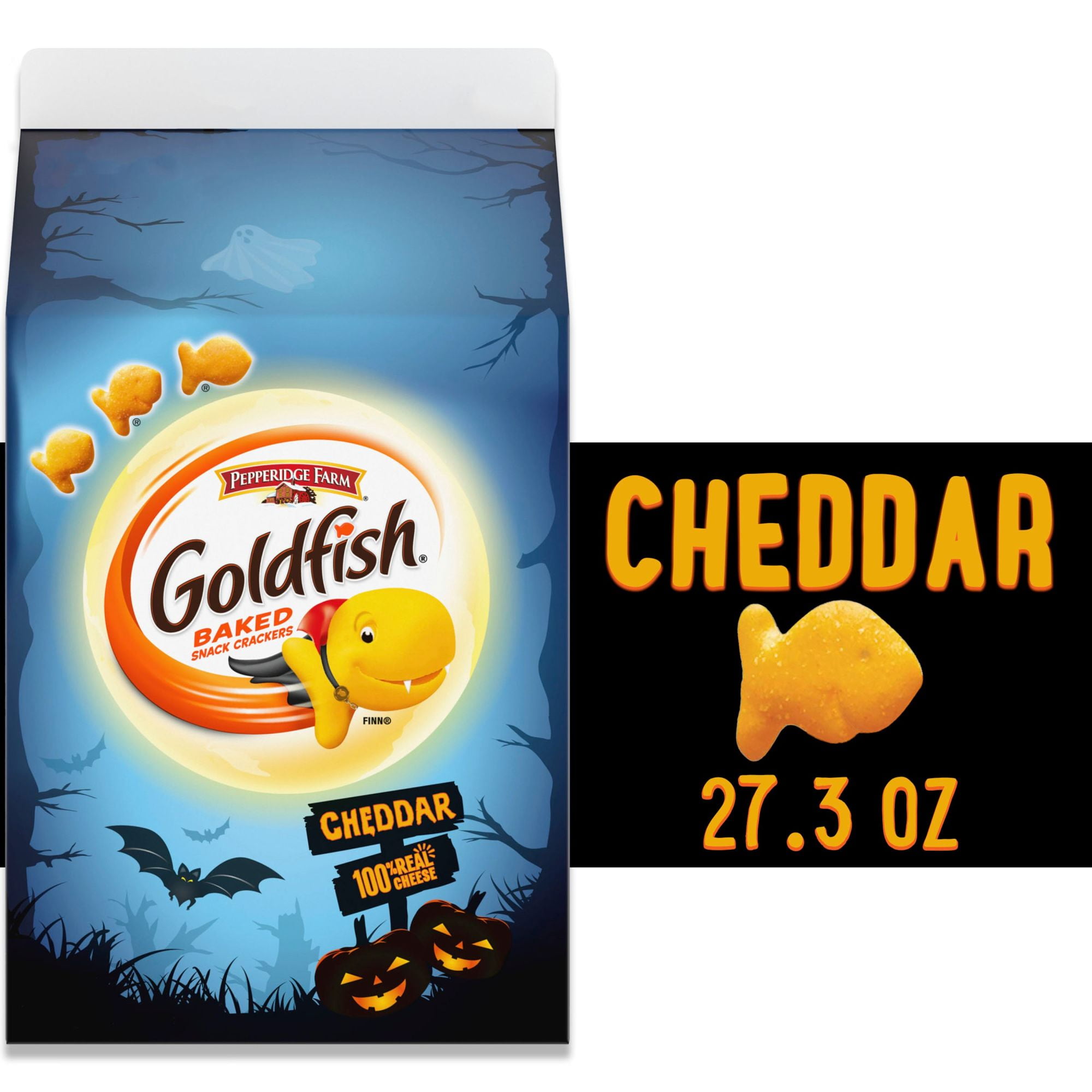 Goldfish Cheddar Crackers, Snack Crackers, Halloween Edition, 27.3 oz ...