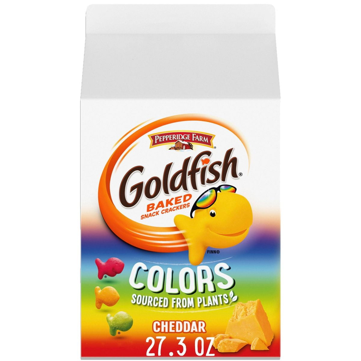 Goldfish Colors Cheddar Cheese Crackers Carton - 27.3oz - Pack of 2 ...