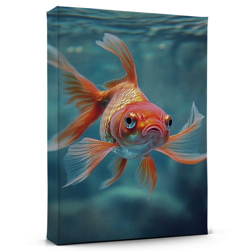 Goldfish Common Canvas Wall Art Animal Decor, Goldfish Common Canvas ...