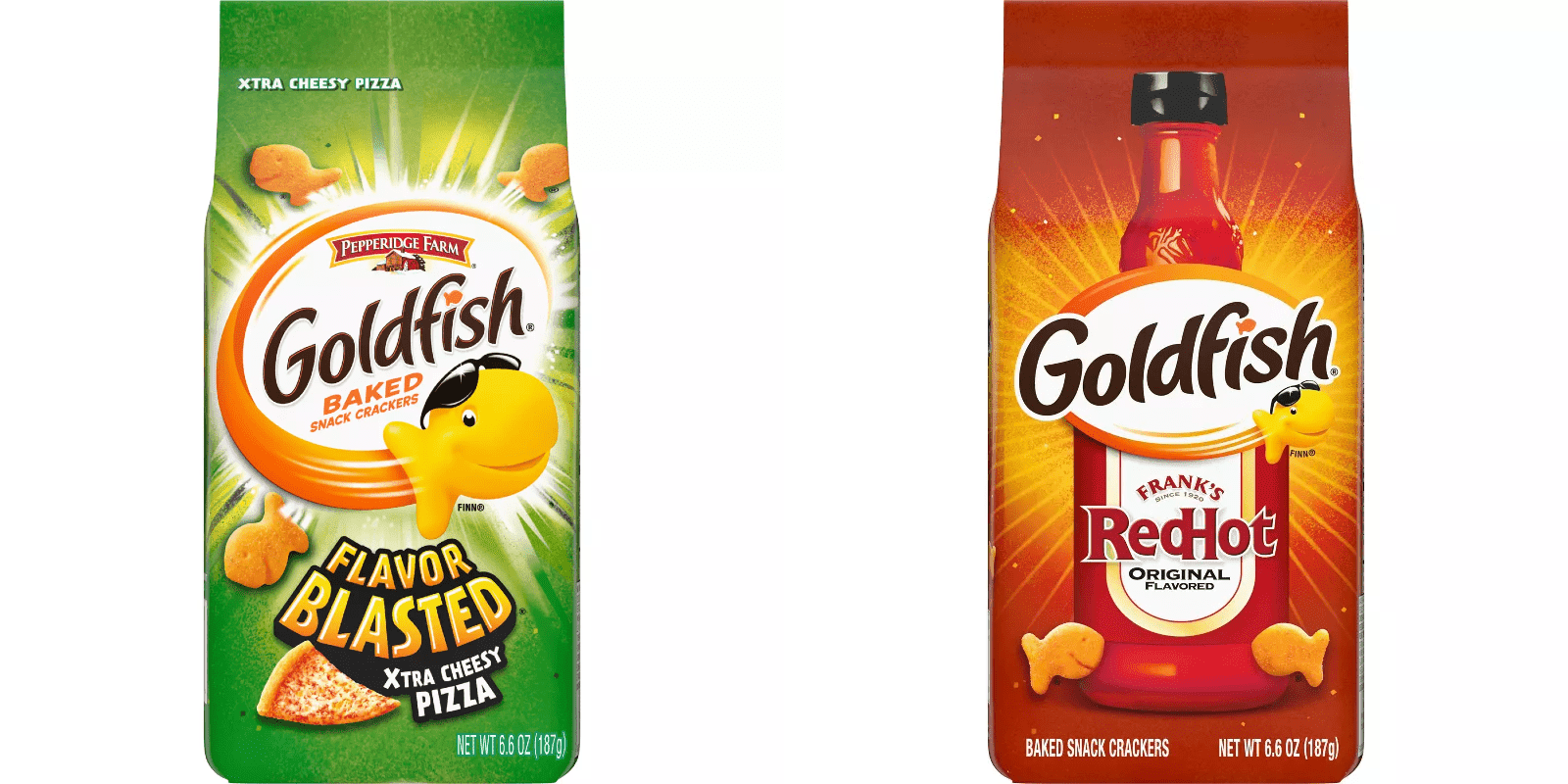 Goldfish Crackers Frank's Red Hot Snack Crackers Bag - 6.6oz - Goldfish ...