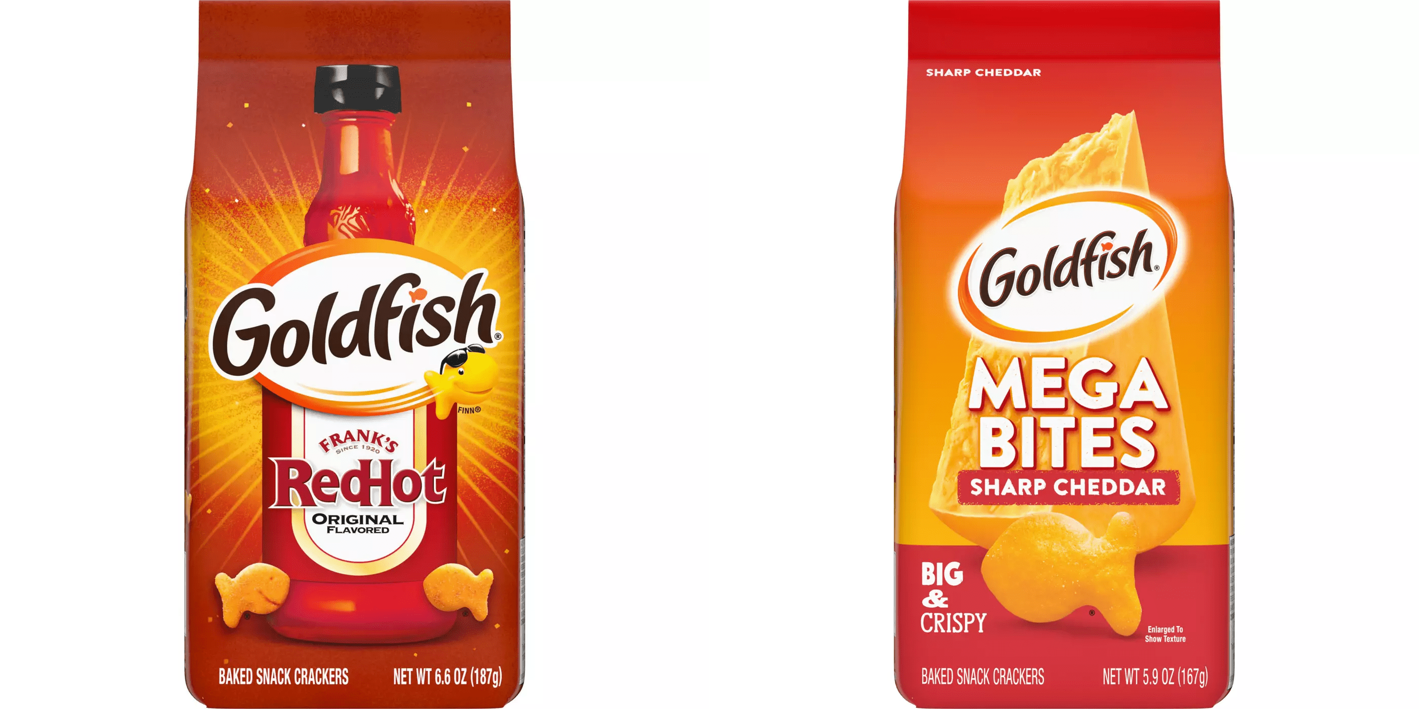 Goldfish Crackers Frank's Red Hot Snack Crackers Bag - 6.6oz - Goldfish ...