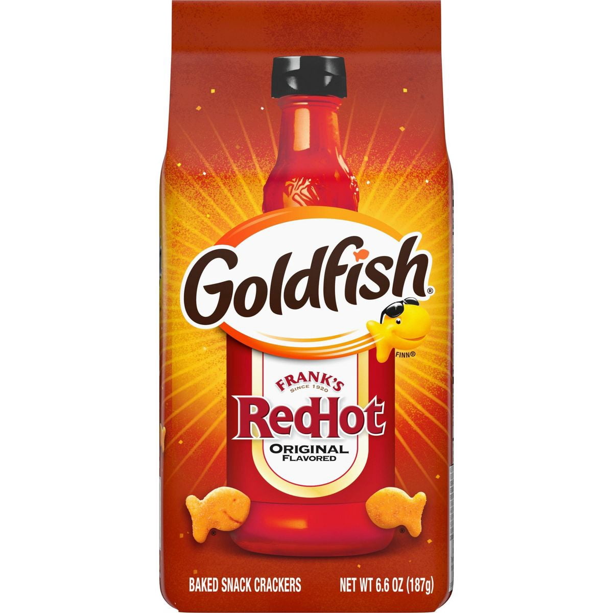 Goldfish Crackers Frank's Red Hot Snack Crackers Bag - 6.6oz - Walmart.com