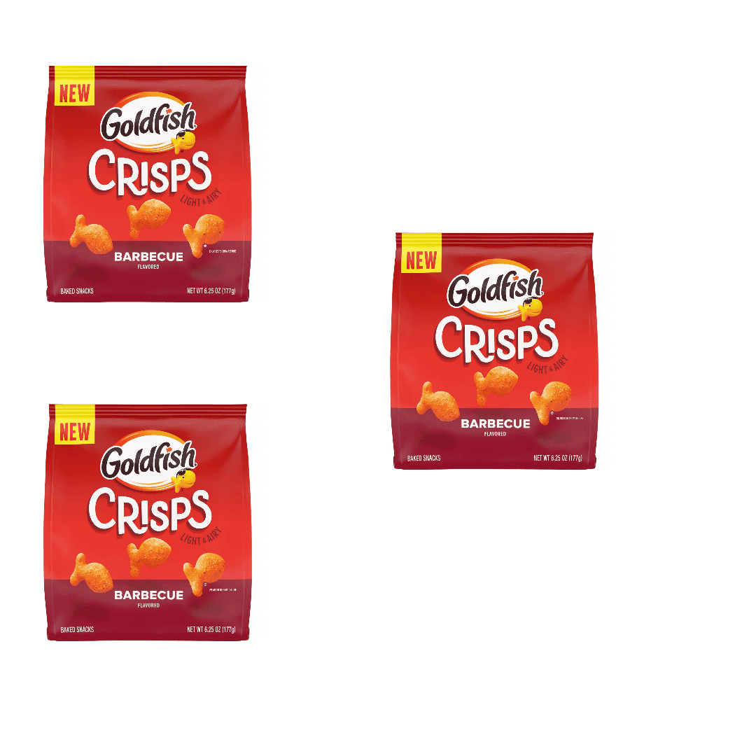 Goldfish Crisps Barbecue Crackers - 6.25oz pack of 3 - Walmart.com