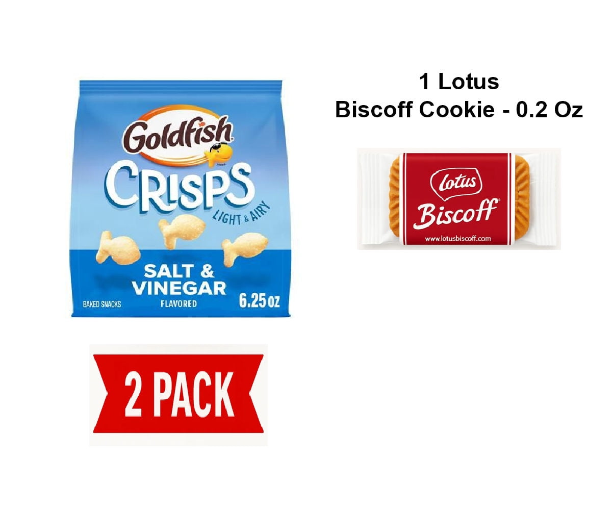 Goldfish Crisps Salt & Vinegar Flavored Baked Chip Cracker Snacks, 6.25 ...