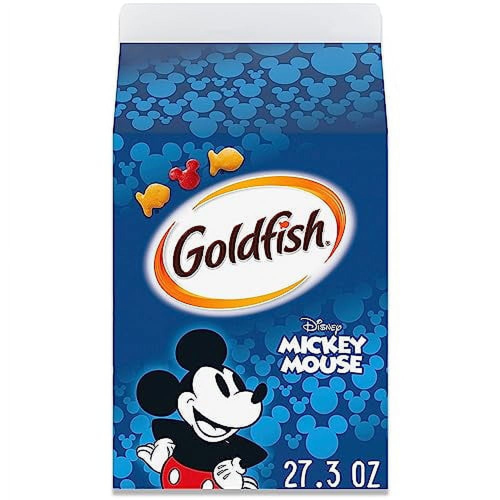 Goldfish Disney Mickey Mouse Cheddar Crackers, Snack Crackers, 27.3 oz ...