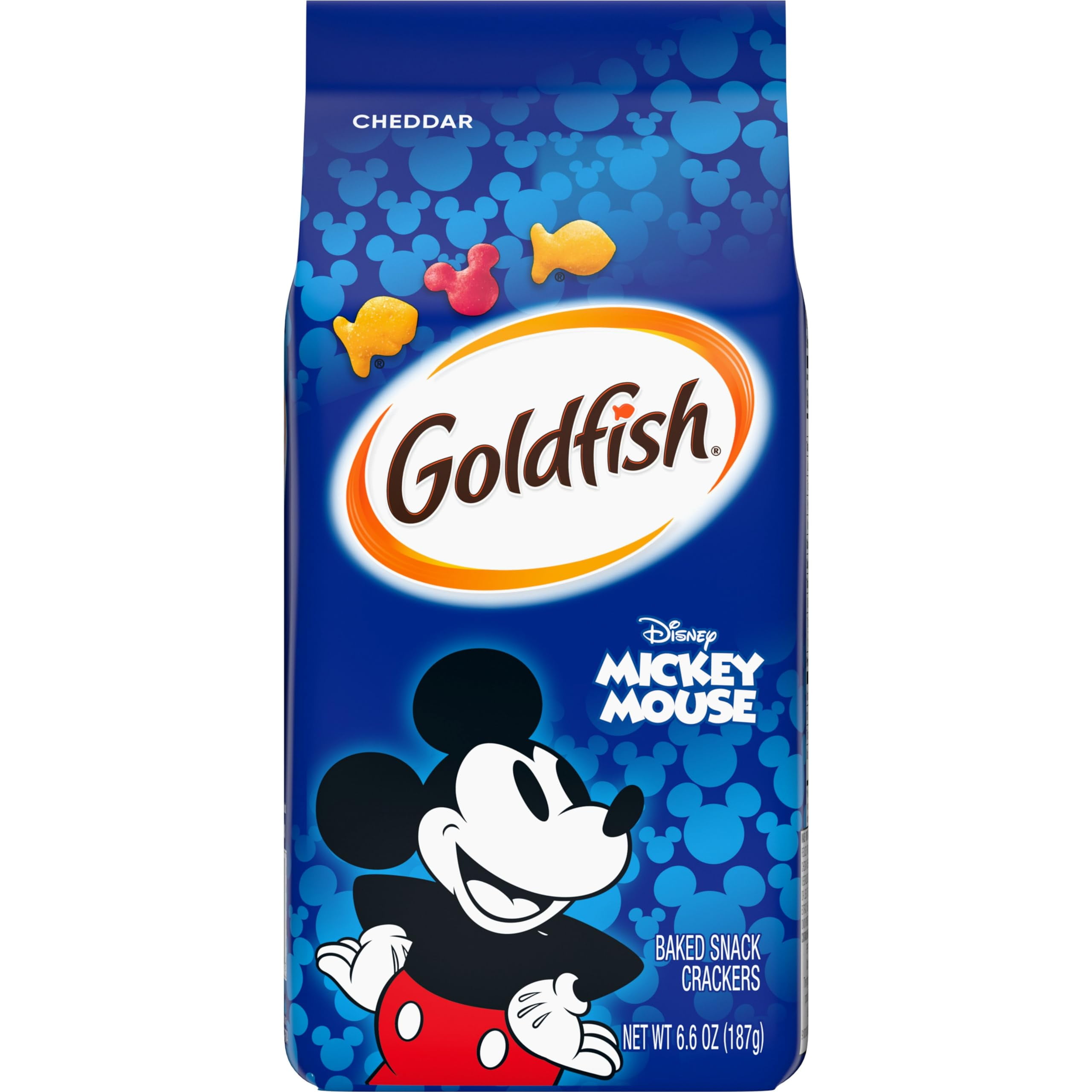 Goldfish Disney Mickey Mouse Cheddar Crackers, Snack Crackers, 6.6 Oz ...