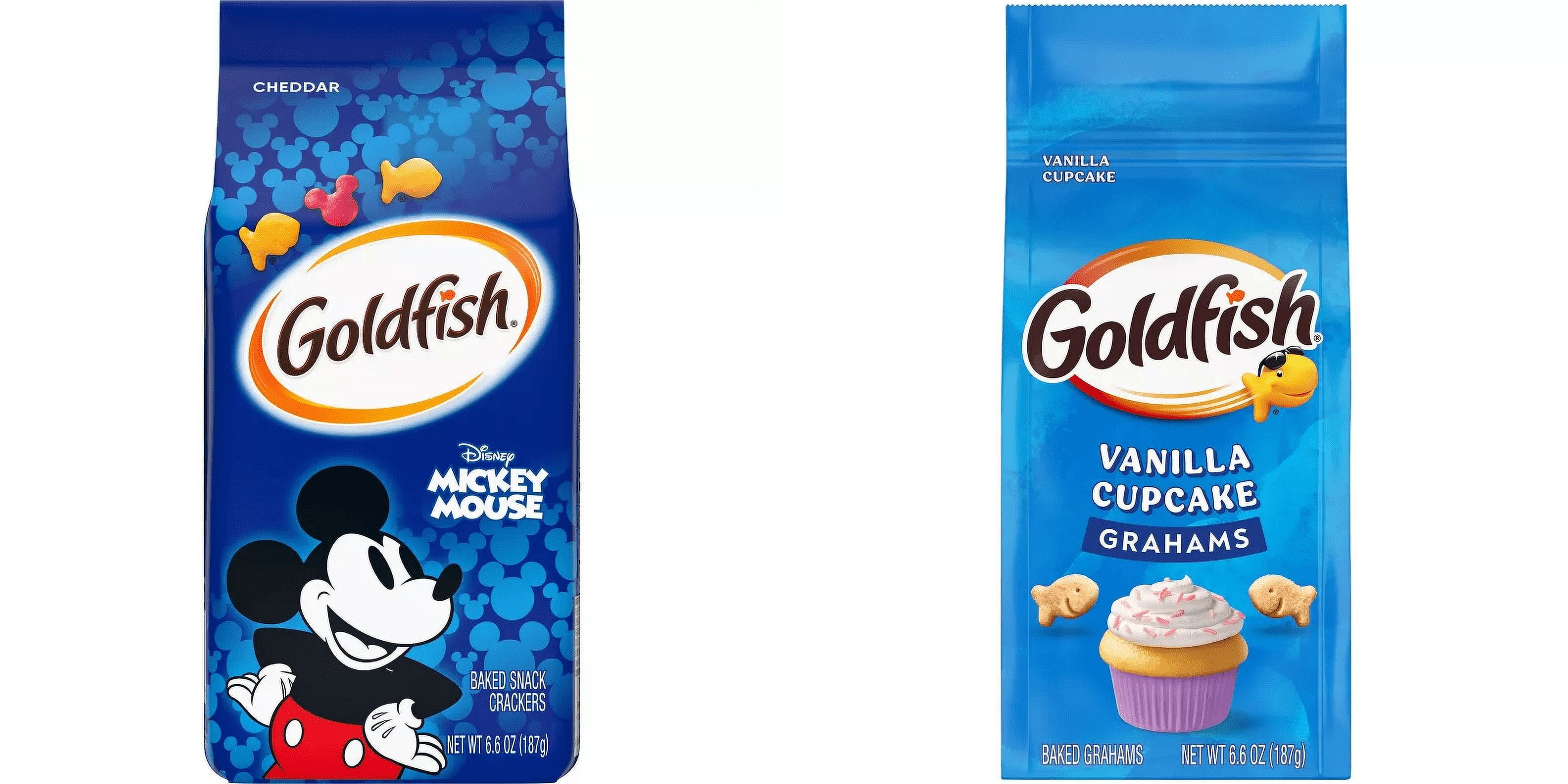 Goldfish Disney Mickey Mouse Cheddar Crackers Snack Crackers Bag - 6 ...