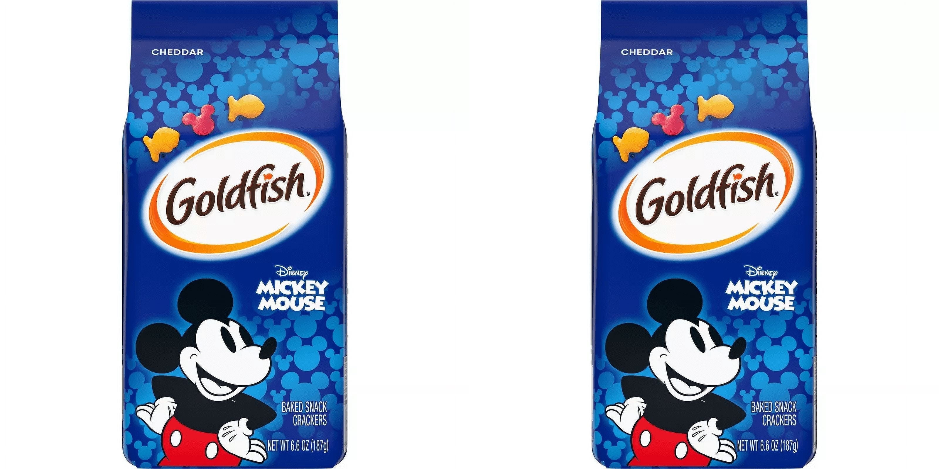 Goldfish Disney Mickey Mouse Cheddar Crackers Snack Crackers Bag 6.6oz ...