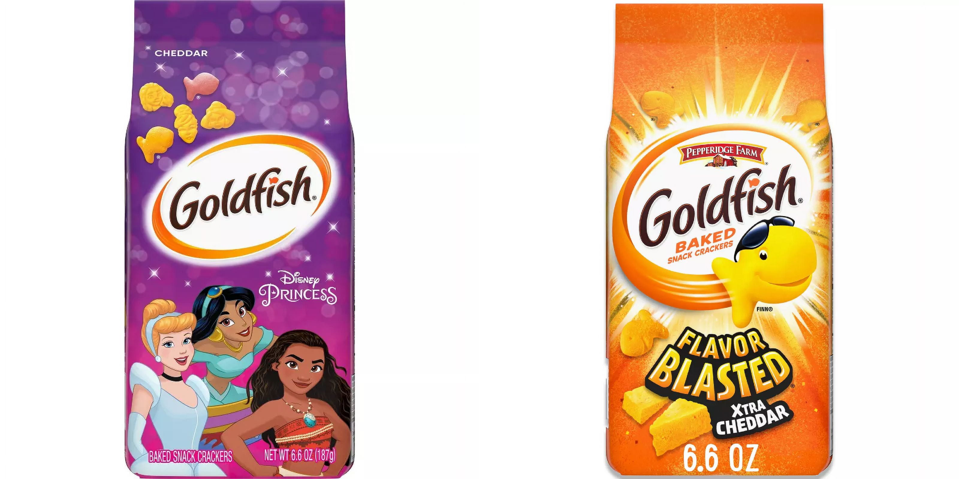 Goldfish Disney Princess Cheddar Snack Crackers Bag - 6.6oz ...