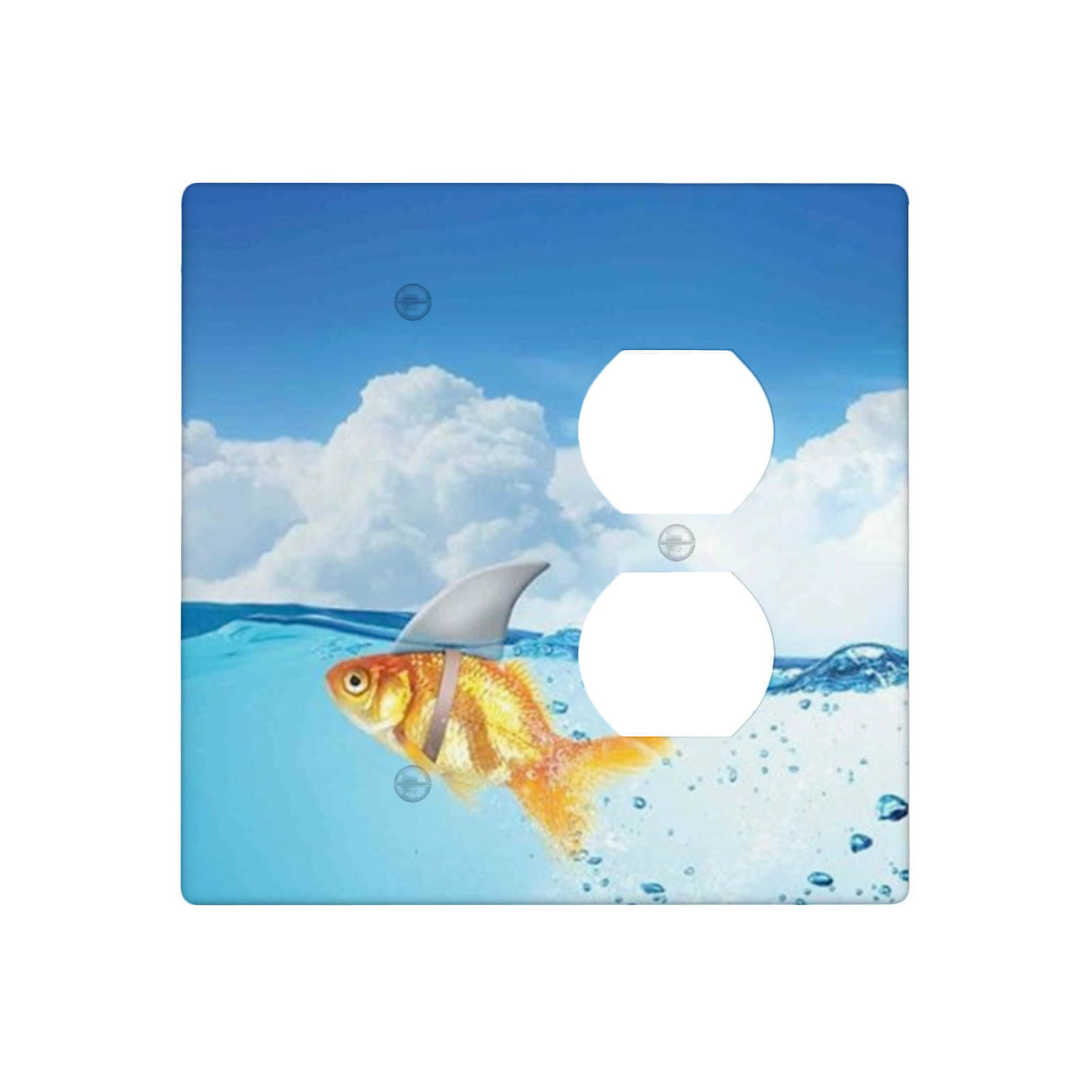 Goldfish,Duplex Outlet Wall Plate,Little Goldfish in Water,Electrical ...