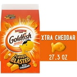 Goldfish Flavor Blasted Xtra Cheddar Cheese Crackers, 27.3 oz Carton ...