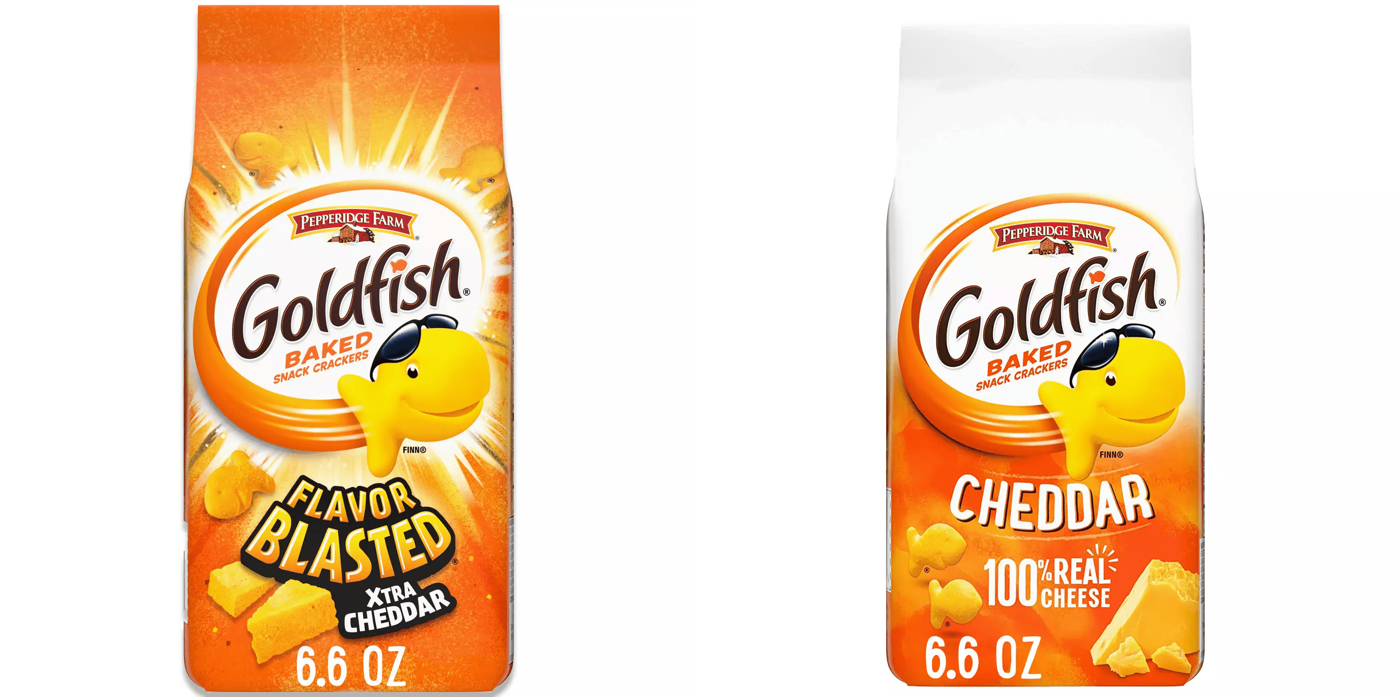Goldfish Flavor Blasted Xtra Cheddar Cheese Crackers, 6.6 oz - Goldfish ...