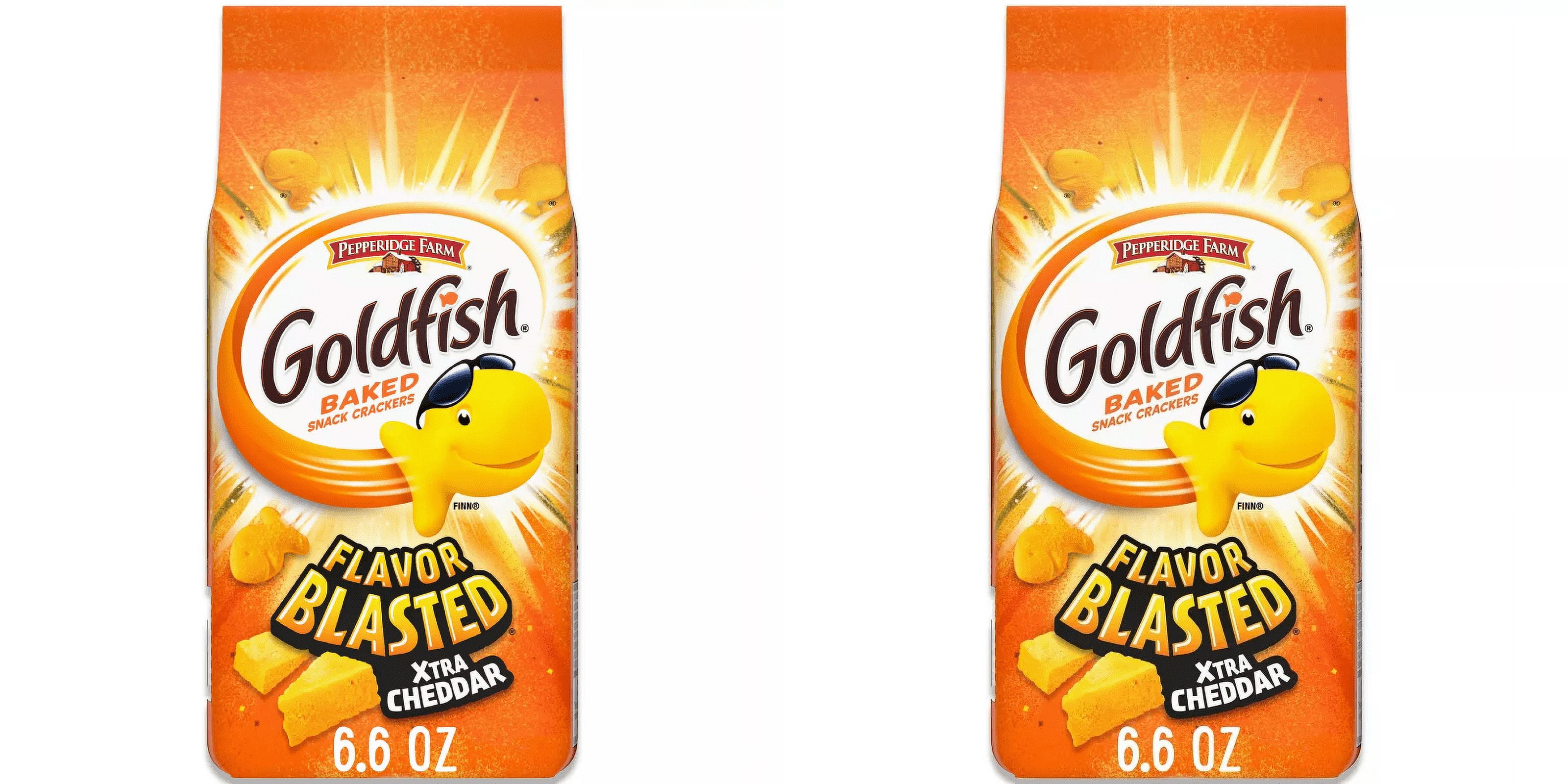 Goldfish Flavor Blasted Xtra Cheddar Cheese Crackers, 6.6 oz ...