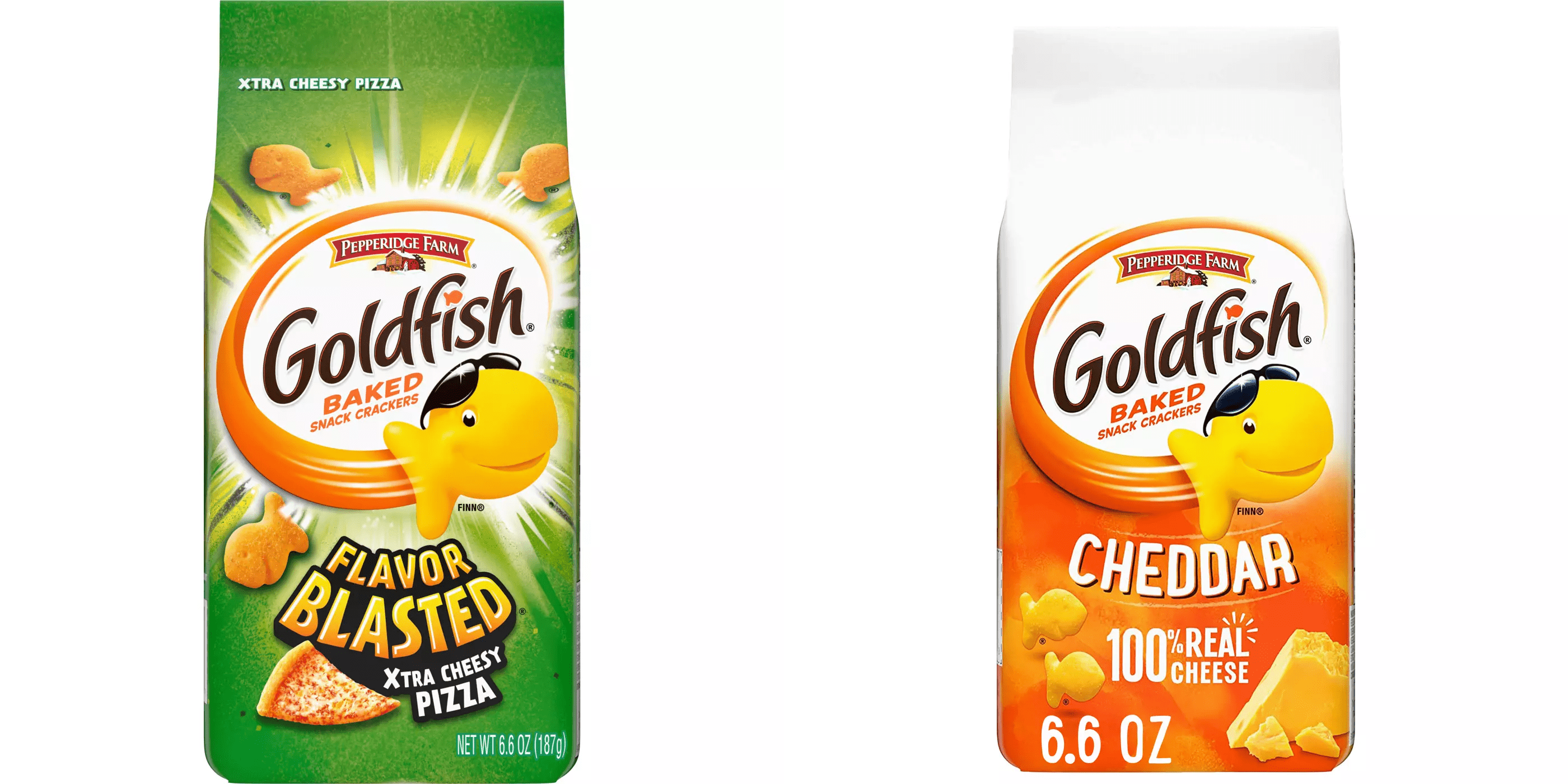 Goldfish Flavor Blasted Xtra Cheesy Pizza Crackers, 6.6 oz - Goldfish ...